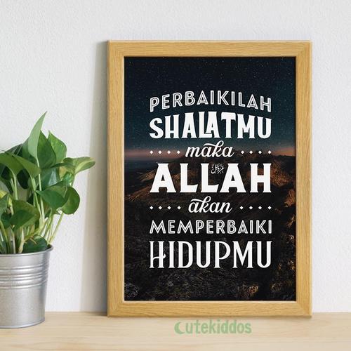 Promo Hiasan Dinding Poster Kayu Wall Decor Quotes Islami Perbaiki ...