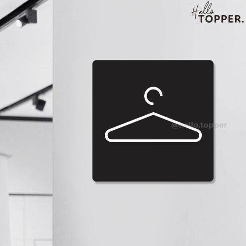 Jual Sign Icon Akrilik Signage Label Acrylic Papan Tanda - Fitting Room ...