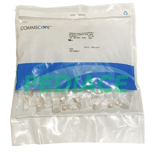 Jual Jack RG 45 CAT5E COMMSCOPE Connector 6-554720-5 1 Pack (100 PCS ...