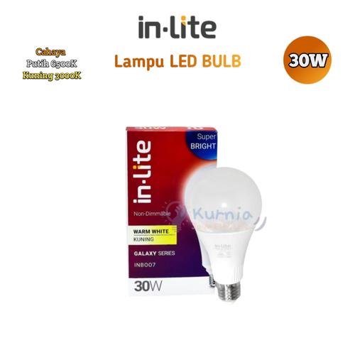 Promo Lampu INLITE LED Bulb INB007 30W E27 220V Putih / Kuning - Putih ...