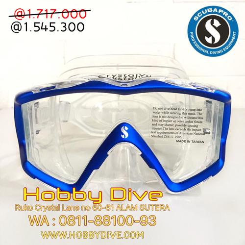 Jual Scubapro Mask Crystal Vu Clear Blue - Scuba Diving Alat Selam ...