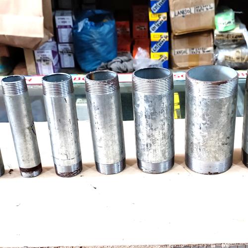 Jual pipa pipe nepel neple konekting besi putih galvanis 3" 3 inch ...