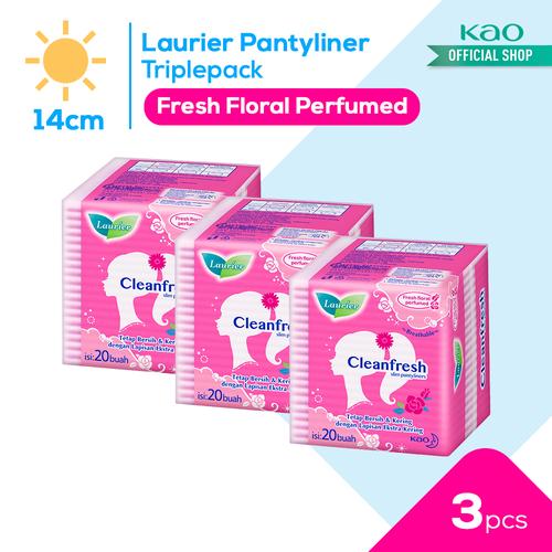 Promo Laurier Clean Fresh 20s Triplepack - Pantyliner Perfumed 14cm ...