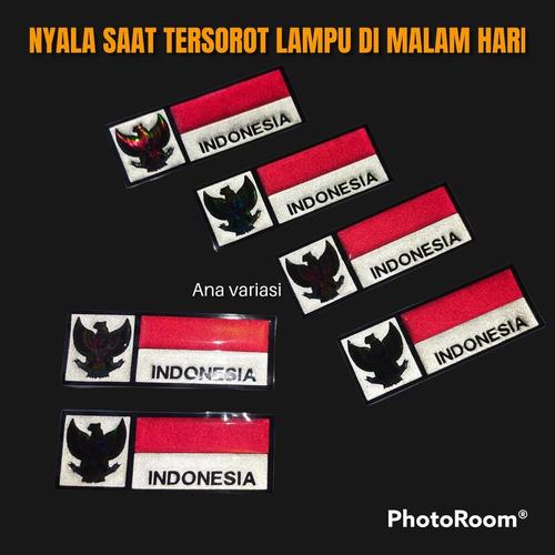 Jual BU907 NEW emblem bendera merah putih stiker bendera merah putih ...