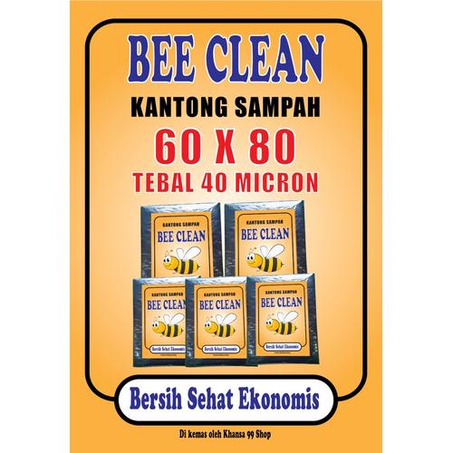 Jual Kantong Plastik Sampah Bee Clean Uk.60 x 80 HD HItam - Jakarta ...