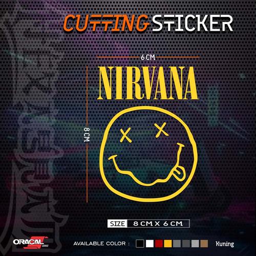Jual Cutting Sticker Nirvana Smile Face Logo - Kuning - Kota Bandung ...