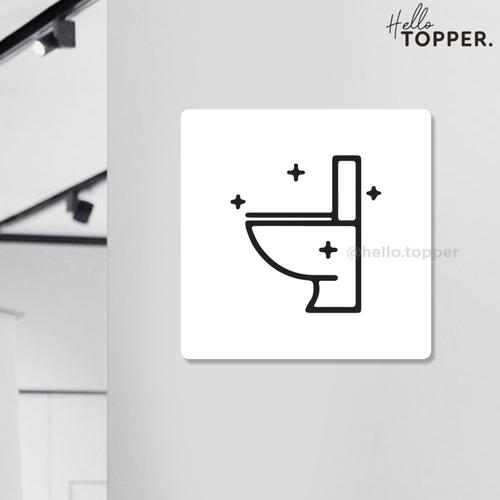 Jual Sign Icon Akrilik Signage Label Acrylic Papan Tanda - Toilet Duduk ...