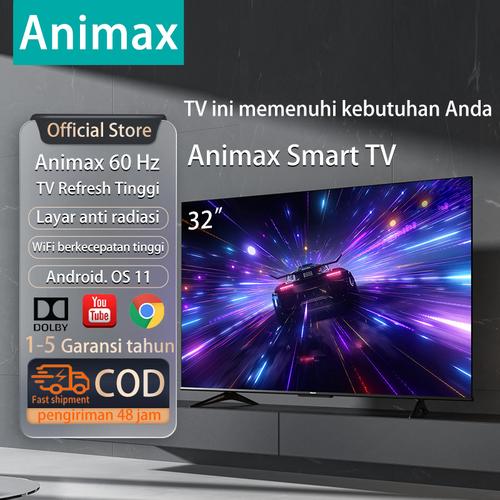Jual Animax 32 inch Smart TV LED HD Digital Televisi Android 11 COD ...