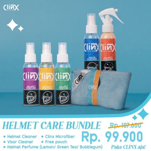 Jual Clinx Helmet Care Set Paket Pembersih Helm, Visor, Parfum ...