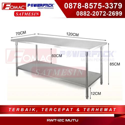 Jual Work Table Meja Stainless Dapur Bakery Panjang 1.2 Meter RWT-12C ...