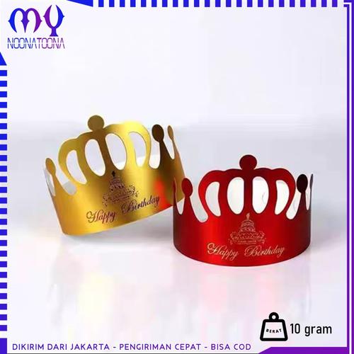 Jual Topi Mahkota Ulang Tahun Topi Pesta Anak-anak Dewasa Bahan Karton ...