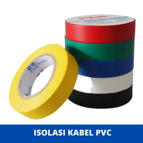 Jual isolasi kabel listrik pvc/electrical tape warna kuning - Kota ...