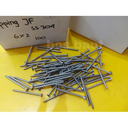 Jual Skrup Tapping JF ukuran #6x2 Stainless Steel - Kota Surabaya - Bos ...