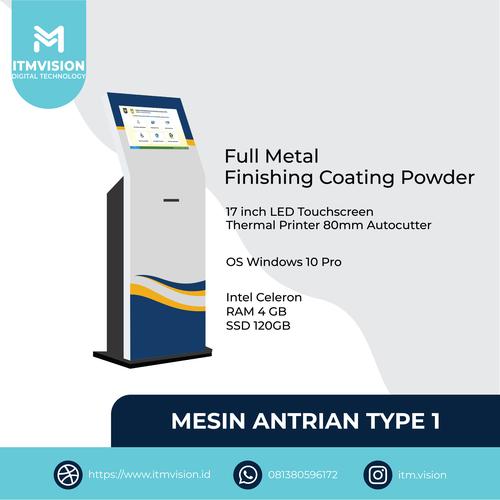 Jual Mesin Antrian Type 1 Plus Aplikasi Antrian - Intel Celeron - Kab. Bogor - Duta ITMVision ...
