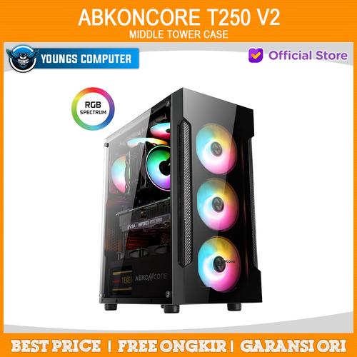 Promo Gaming Case ABKONCORE T250 V2 - Spectrum RGB ATX Casing PC Abko Cicil 0% 3x - Kab. Sleman ...
