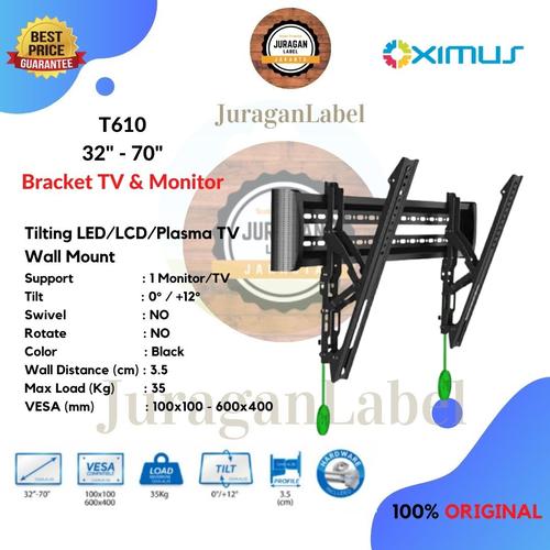 Jual BRACKET Oximus T610 LED TV Monitor 32" - 70" Tilt - Jakarta Pusat ...