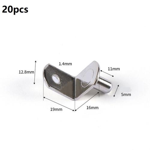 Jual 20pcs Siku L Penahan Ambalan Rak Shelf Support Spade Peg Pin Stud ...