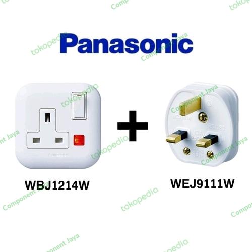 Jual Stop Kontak AC set WBJ1214W panasonic + Steker Ac WEJ9111W Inbow ...