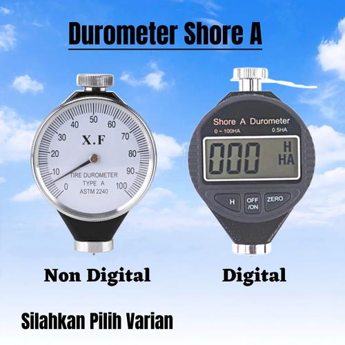 Promo Durometer Shore A Alat ukur kekerasan karet plastik kulit dll ...