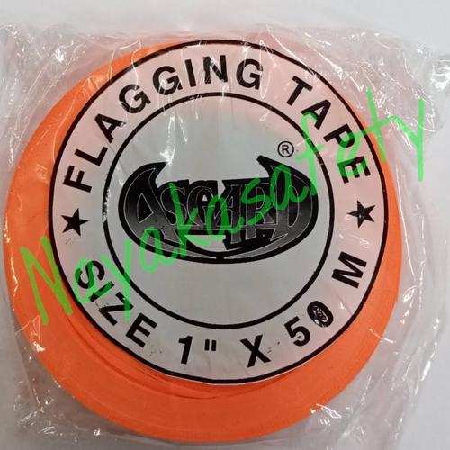 Jual Flagging Tape Orange 1" x 50mtr / Pita Penanda Survey 24mm x 50 ...