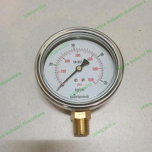 Jual Pressure Gauge 40 Bar / 600 psi 4 inch - Jakarta Barat - Mitra ...