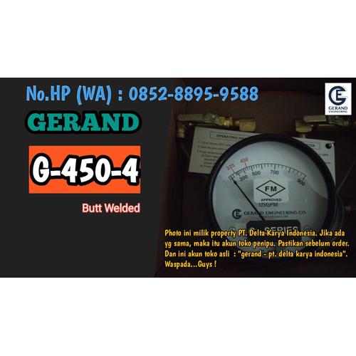 Jual Flowmeter Fire Pump, GERAND, G-450-4, USA, 4 Inch, Butt Welded ...
