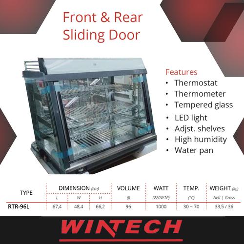 Jual Electric Food Warmer RTR-96L / Etalase Pemanas Roti, Kue, Ayam ...