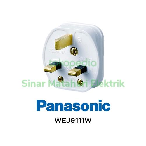 Jual STEKER COLOKAN + SEKERING STOP AC PANASONIC 3 KAKI WEJ9111W ...