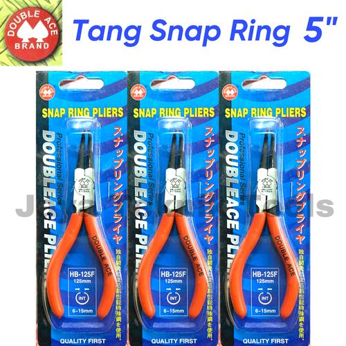 Jual Tang Snap Ring Plier 5" inch Double Ace Jepit Bengkok Lurus Buka ...