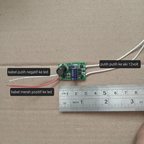 Jual Led driver input DC 12-24V output 3watt sd 10watt 1 - 3 × 3w ...