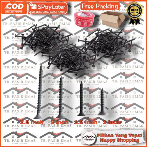 Jual [Harga per 20 Pcs] Sekrup Gypsum Baja / Baut Skrup Kayu Drywall ...