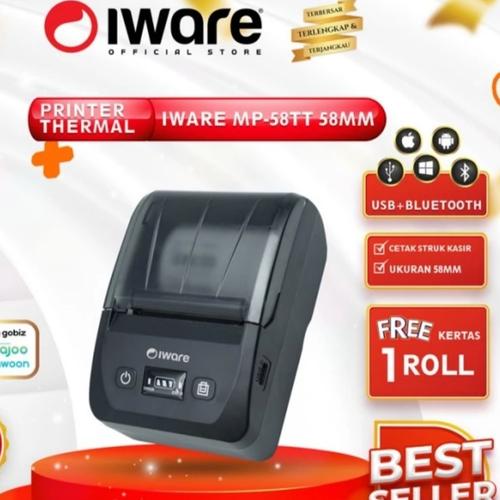 Jual Mobile Printer Thermal Bluetooth 58 mm IWARE MPC58 portable ...