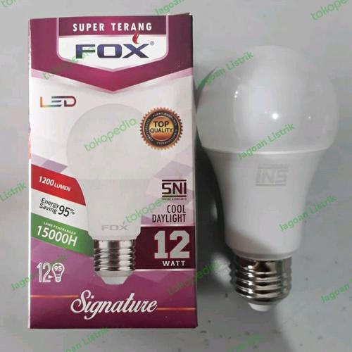 Jual Lampu LED 12W 12 W 12 Watt Fox Super Terang LED Bulb Cool Day ...