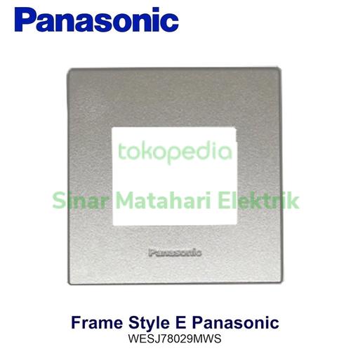 Jual frame kosong Seri panasonic Silver 1 gang panasonic WESJ78029MWS ...