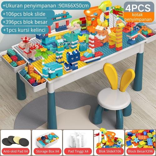 Jual Mainan Edukasi Meja Duplo Blocks / Meja Belajar Belajar Bricks ...