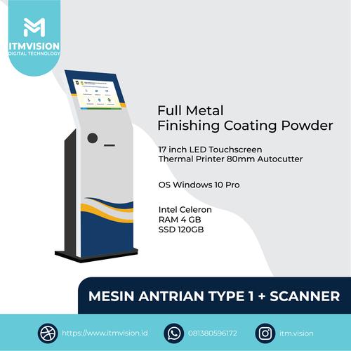 Jual Mesin Antrian Type 1 + Scanner Plus Aplikasi Antrian - Intel ...