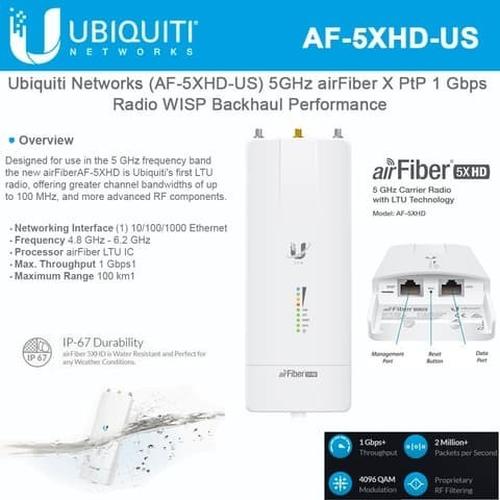 Promo Ubiquiti Air Fiber / Airfiber 5X AF-5XHD 5Ghz ptp 1Gbps Cicil 0% ...