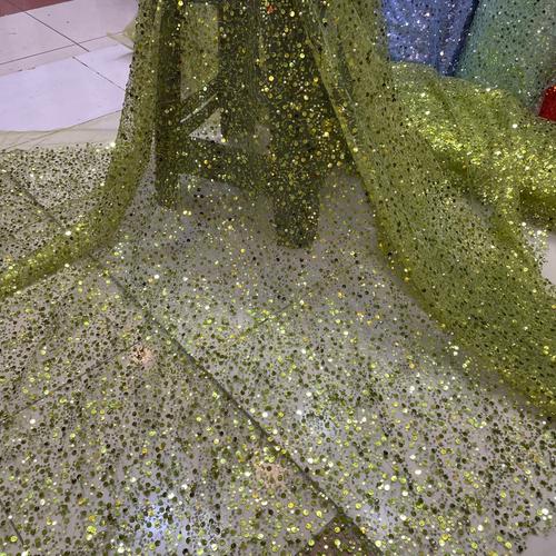 Jual Bahan tile payet siquin mutiara kain gaun pengantin brukat kebaya ...