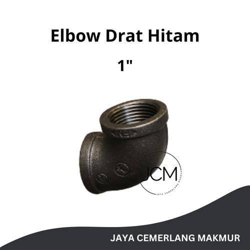 Jual Elbow Drat Hitam 1" Inch 90 Deg / Keni / Knee Drat Dalam Hitam ...