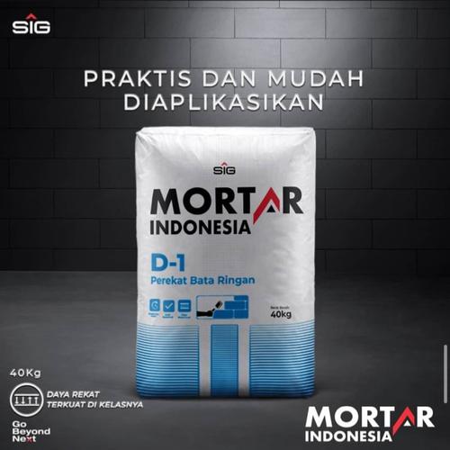 Jual Mortar Indonesia D1 Perekat Bata Ringan 40kg Mortar D-1 40kg Lem ...