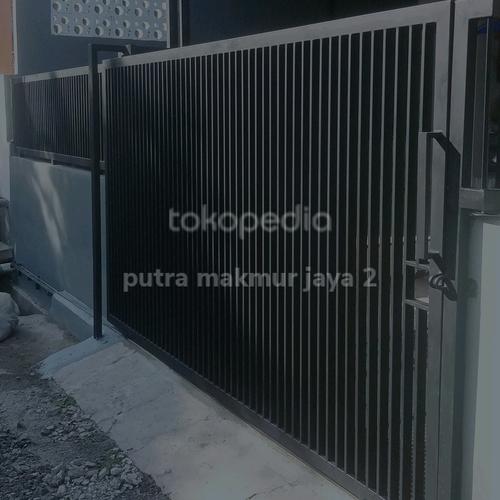 Jual pagar geser minimalis - Kota Bekasi - putra makmur jaya 2 | Tokopedia