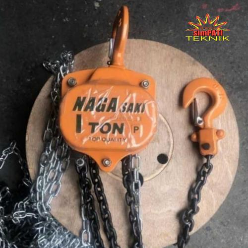 Jual Chain Block 1 Ton Nagasaki / Takel Manual Nagasaki 1 Ton x 3 Meter ...