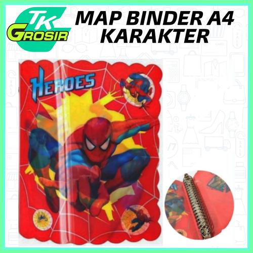 Jual Map binder A4 karakter anak/map binder/document organizer/map ...