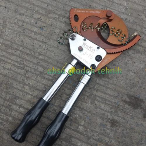 Jual gunting kabel model ratchet / Ratchet Cable Cutter J75 Taiwan ...
