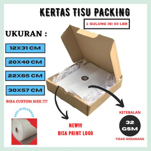 Jual KERTAS TISU PACKAGING BUNGKUS 1 GULUNG ISI 50LEMBAR - 20 X 40 CM ...