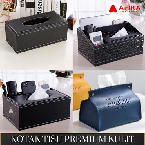 Promo Kotak Tisu Kulit Premium Tisu Box Bahan Kulit Polos Storage ...