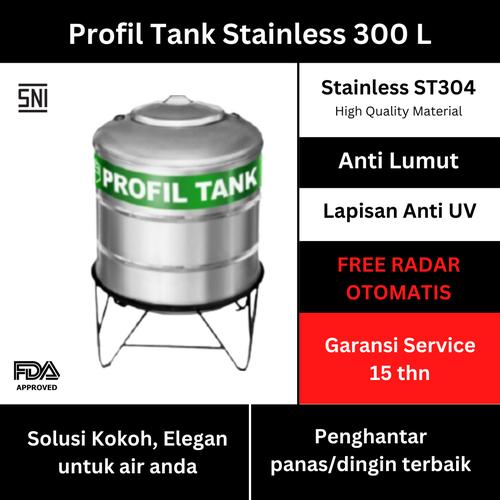 Jual Tandon Tangki Toren Air Stainless Profil Tank 300 Liter ...