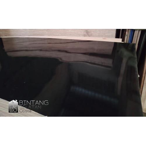 Jual TRIPLEK MELAMINTO MELAMIN 3mm KILAP HITAM BLACK GLOSS GLOSSY ...