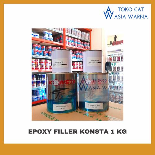 Jual EPOXY FILLER KONSTA 1 KG WHITE PUTIH / GREY ABU / BLACK HITAM ...