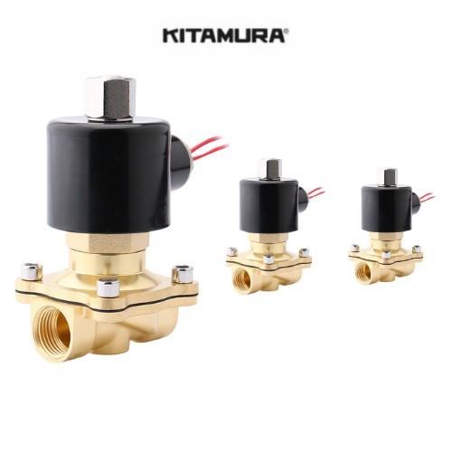 Jual Solenoid Valve 2 way Kuningan 1" Normal Open Coil Bulat AC220 / DC24 - Ac220 - Jakarta ...